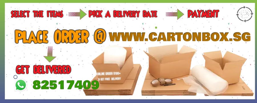 Cartonbox.sg Delivery Order Process for Singapore Customers| cartonbox.sg