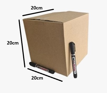 📦 New Carton Box - 20cm (L) x 20cm (W) x 20cm (H) (Square)| cartonbox.sg