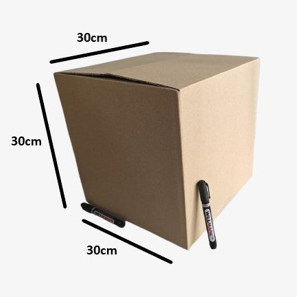 📦 New Carton Box - 30cm (L) x 30cm (W) x 30cm (H) (Square)| cartonbox.sg
