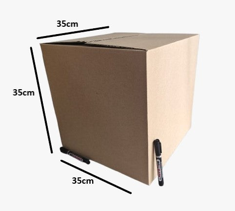 📦 New Carton Box - 35cm (L) x 35cm (W) x 35cm (H) (Square)| cartonbox.sg