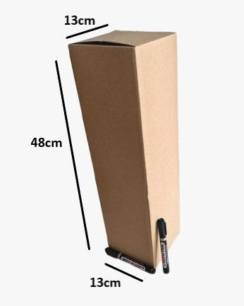 📦 New Vertical Carton Box - 15cm (L) x 15cm (W) x 48cm (H)| cartonbox.sg