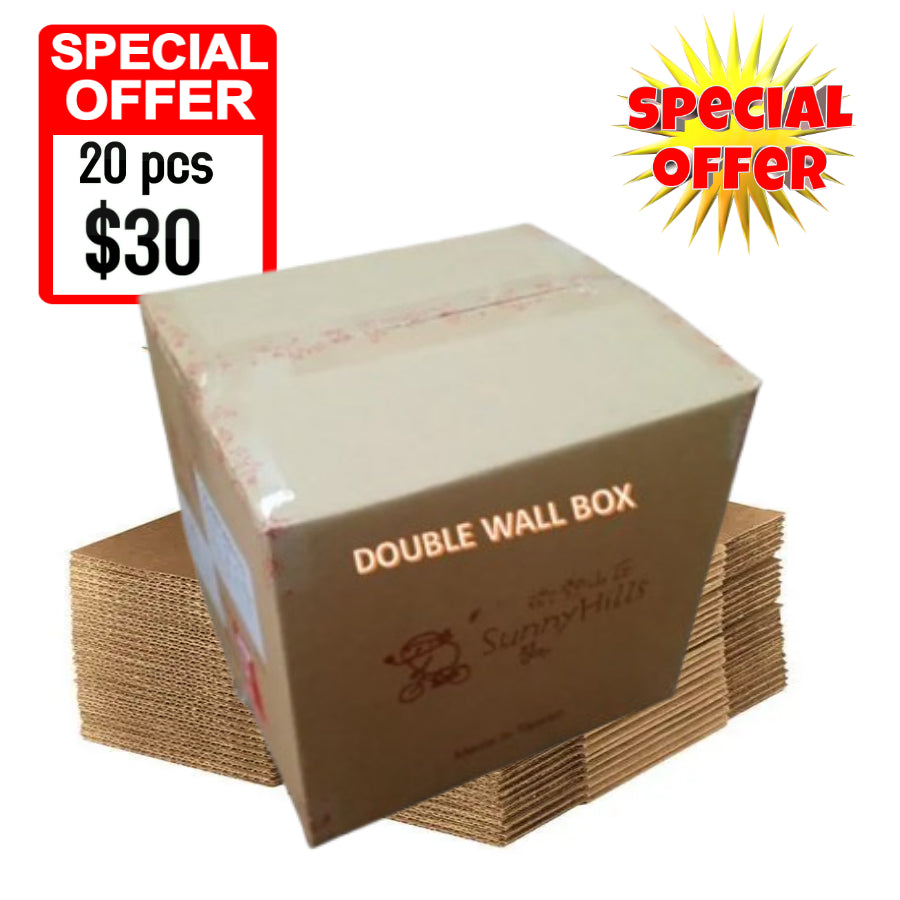 20pcs ️ $30 Only🤩 Used Carton Box. Size: 40cmx31cmx31cm| cartonbox.sg