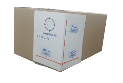 New Carton Box : 60cm(L) x 40cm(W) x 30cm(H)| cartonbox.sg