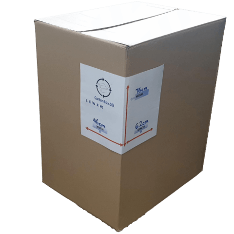New XXL Carton Box : 62cm(L) x 46cm(W) x 76cm(H)| cartonbox.sg