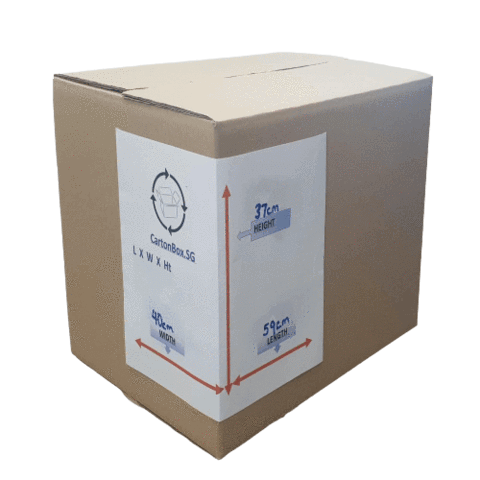 New Large Carton Box : 59cm(L) x 40cm(W) x 37cm(H)| cartonbox.sg