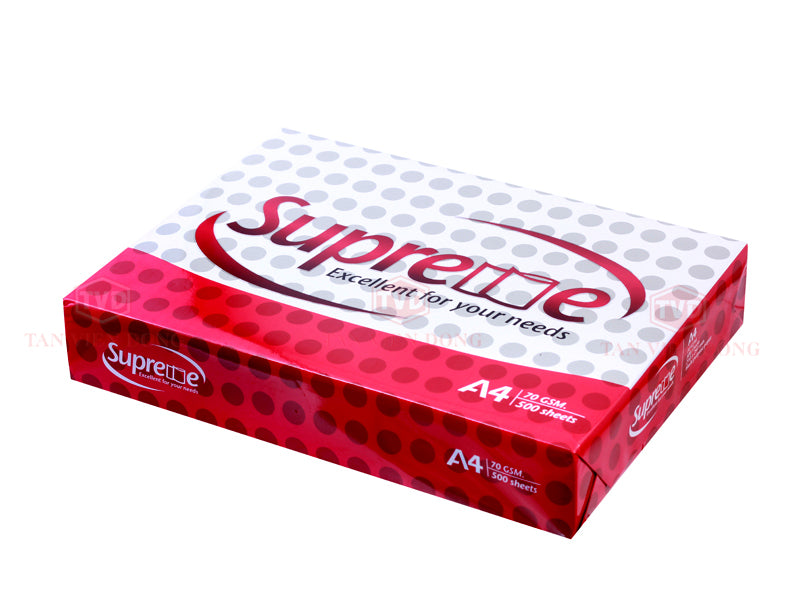 Supreme A4 Copier Paper 70gsm - 1 Ream| cartonbox.sg