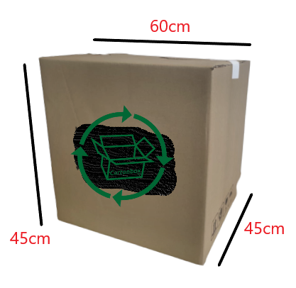 Once Used Carton Box : 60cm(L) x 45cm(W) x 45cm(H)| cartonbox.sg