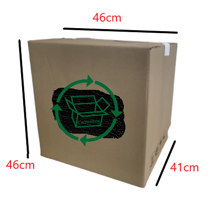 Once Used Carton Box : 46cm(L) x 41cm(W) x 46cm(H)| cartonbox.sg